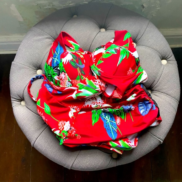 Intimates & Sleepwear | Womens Floral Swimsuit That Sinches Stomach ...